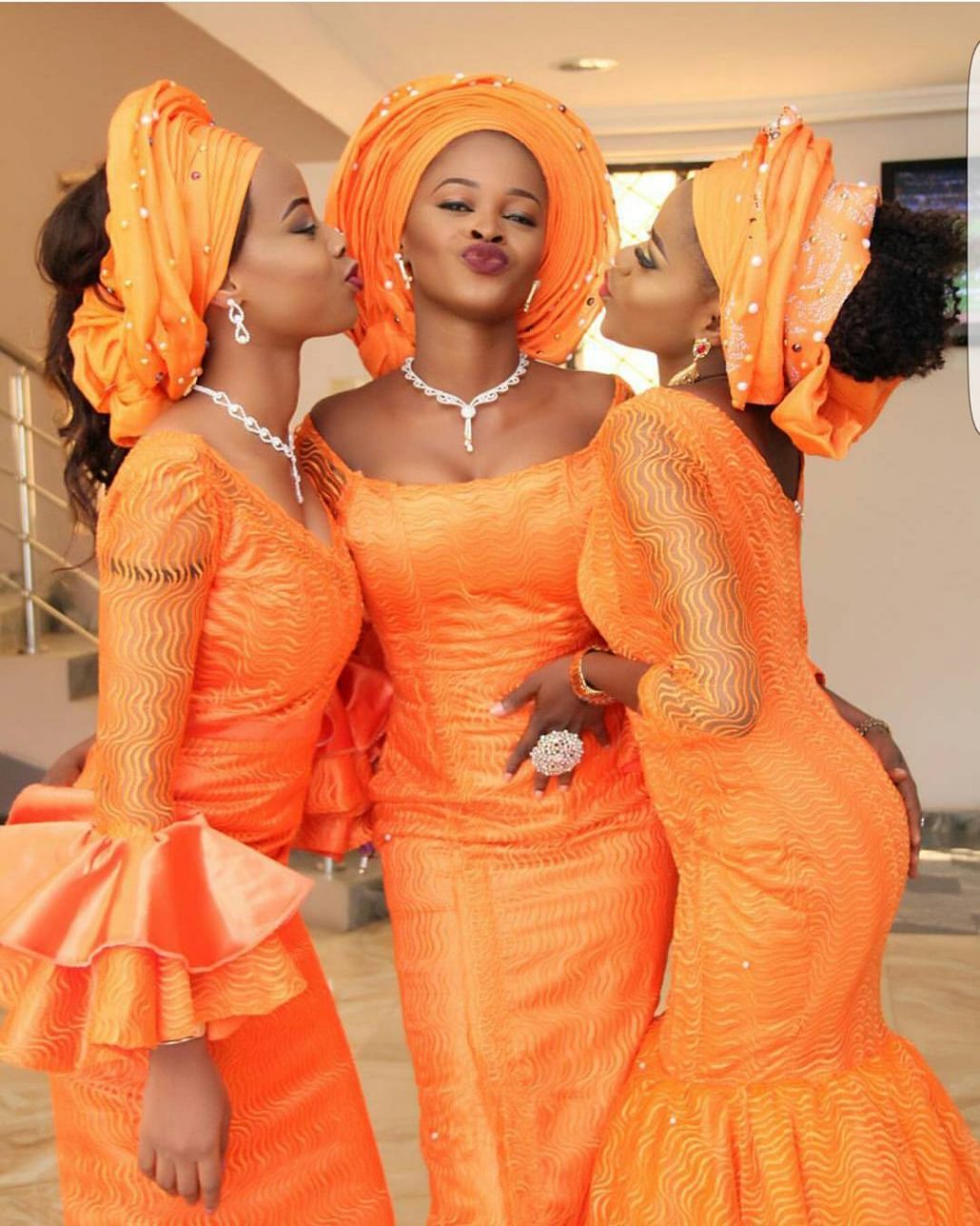 Check Out These Hot Sauce Aso Ebi Styles From The Weekend.