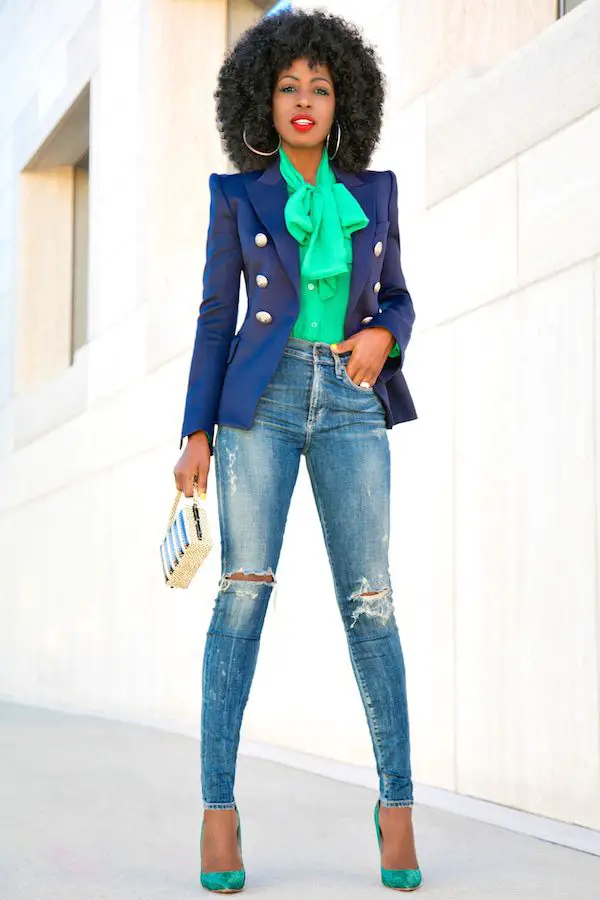 Denim and Blazers: The Casual and Simple Look Inspiration – A Million ...