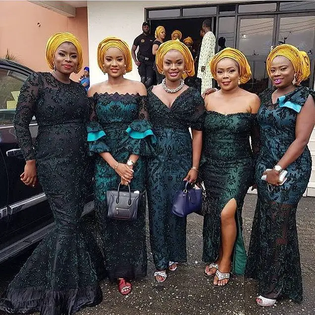 On A Scale Of 1-10 Rate These Gorgeous Lace Asoebi Styles! – A Million ...