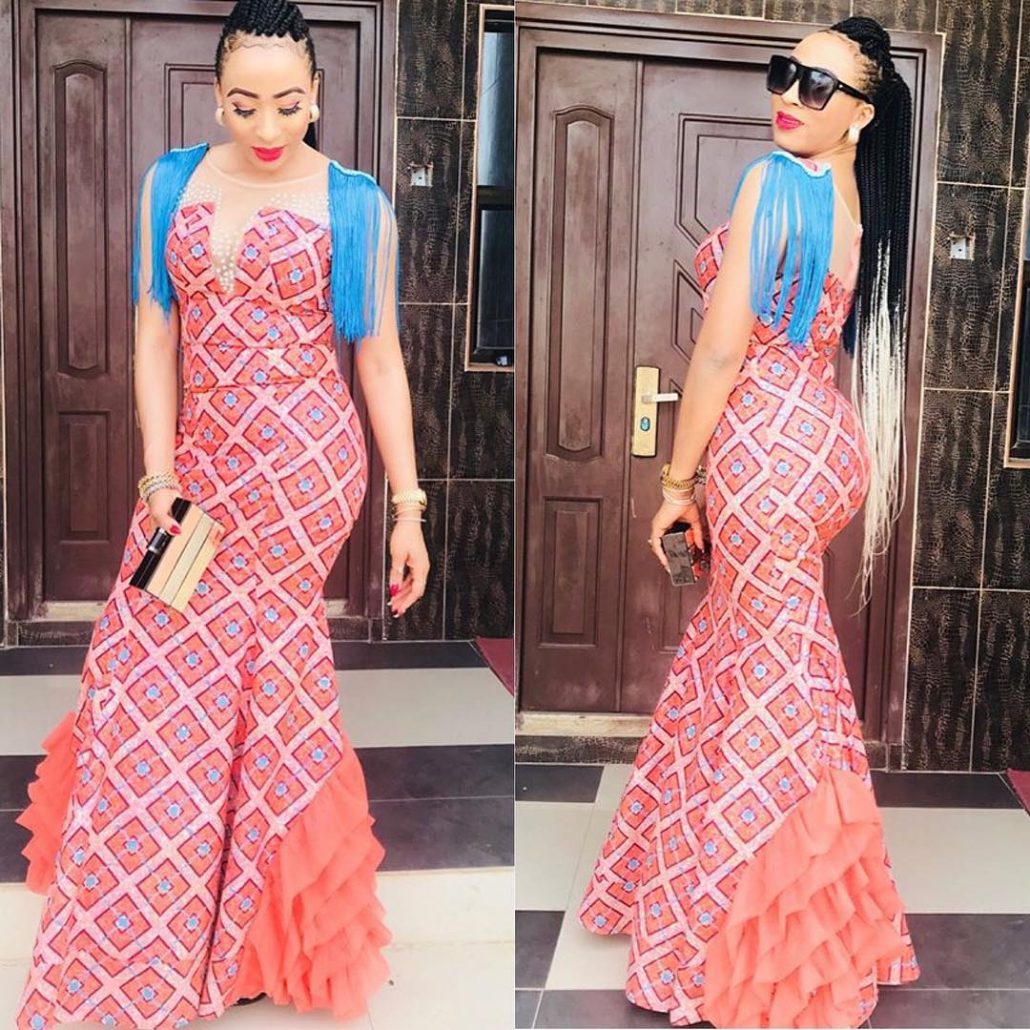 See These Long Body Hugging Ankara Styles – A Million Styles