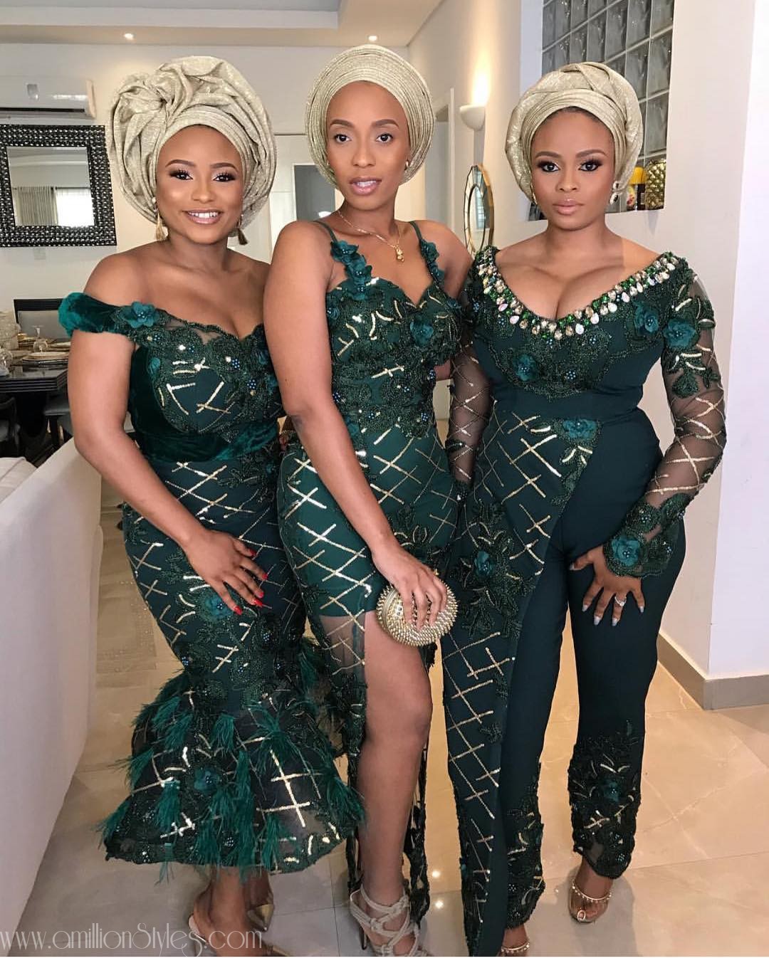 The Second Most Popular Color Of Asoebi Lace In 2018 Was Green – A ...