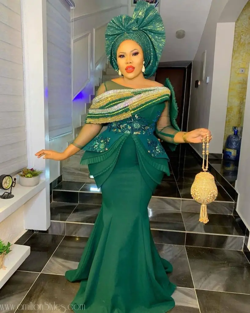 2025 Here Are The Best Green Lace Asoebi Styles For 2019 – A Million Styles