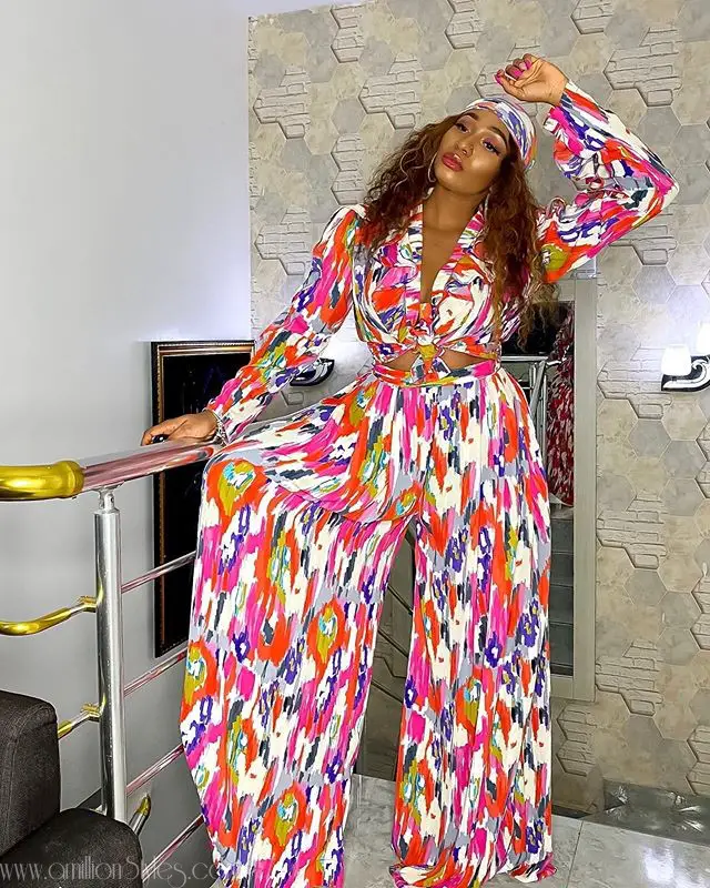 10 Top And Trousers Ankara Coordinate Styles For Ladies – A Million Styles