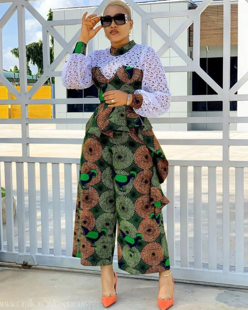These Beautiful 7 Ankara And Lace Mix Styles Are What You Need Today ...