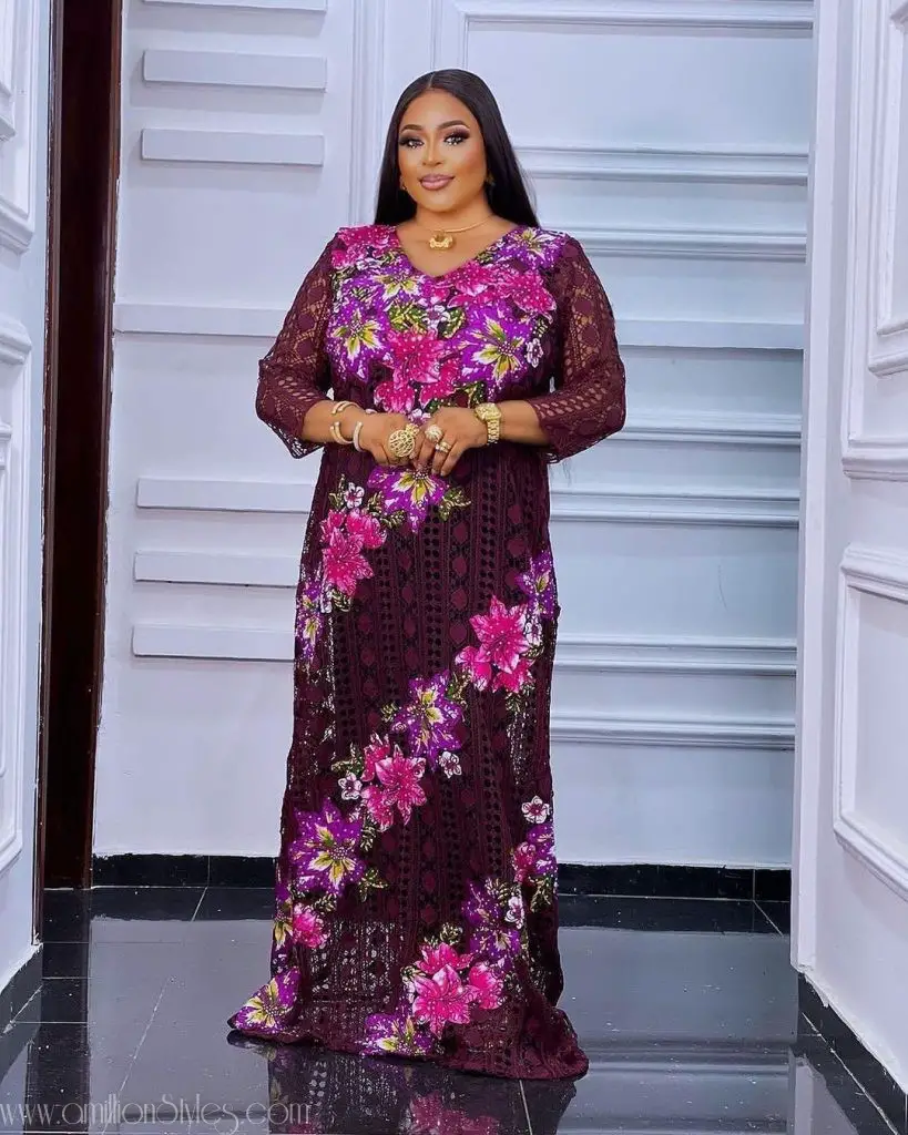 16+ Latest Bubu Lace Gown Style – A Million Styles